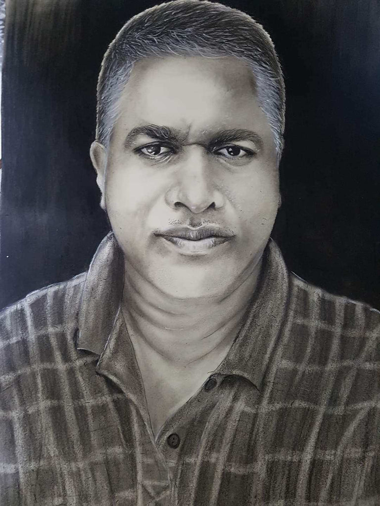 Single Person Pencil Art Portrait by YaluYalu